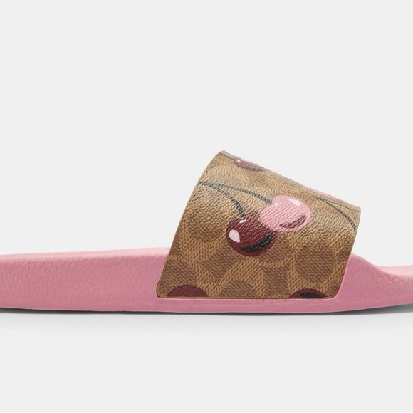 Coach | Shoes | Coach Udele Sport Slide In Signature Canvas With Cherry ...